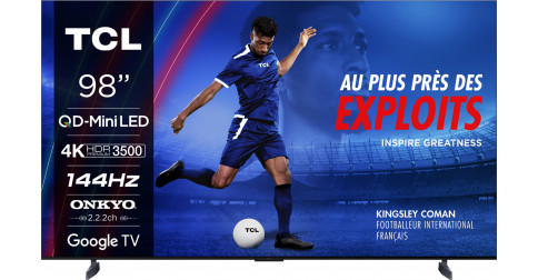 TCL 98C855 - 247 cm - Fiche technique, prix et avis