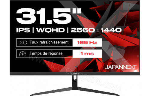 JAPANNEXT JN-IPS315WQHD165F - 31.5 pouces - Fiche technique, prix et avis